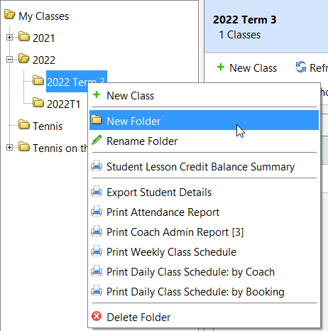How to create a new class – SportLogic Support